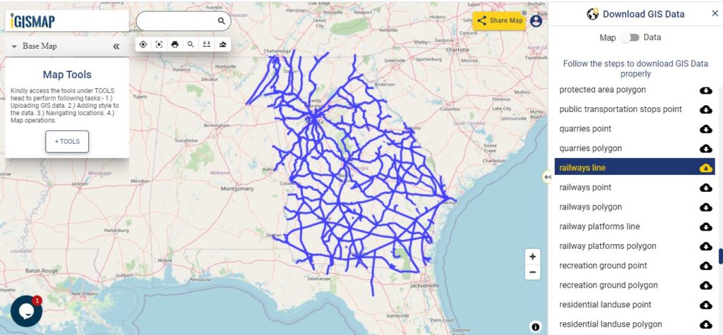 United States - Georgia GIS Data- shapefile, boundary, Counties ...