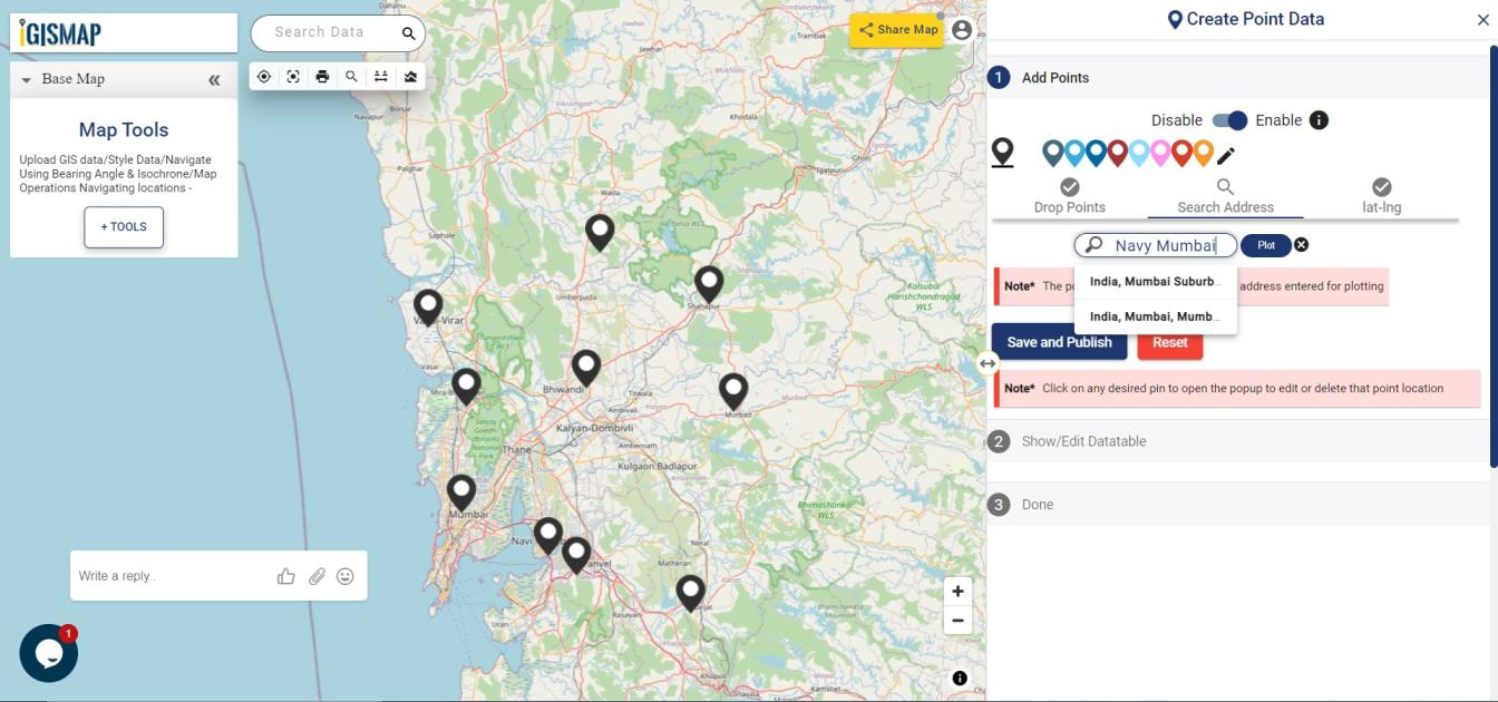 Map the locations of slums and embed the map on your website