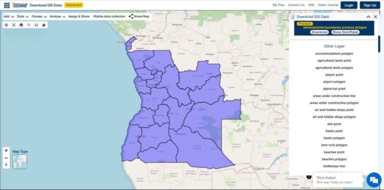 Download Angola Administrative Boundary Shapefiles – National ...
