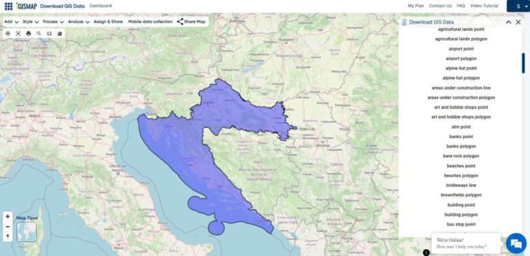 Download Croatia Administrative Boundary GIS Data - Shapefiles – County ...