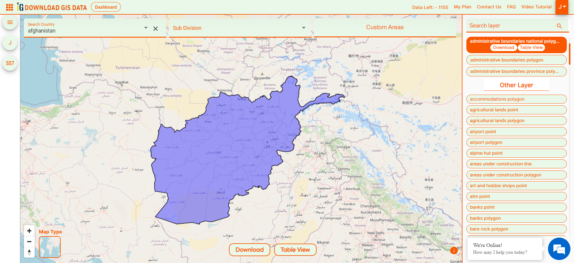 Download Afghanistan Administrative Boundary GIS Data for – National, Provinces, Districts and ...