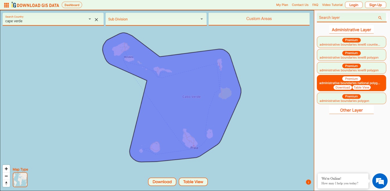 Download Cape Verde Administrative Boundary GIS Data –Shapefiles ...