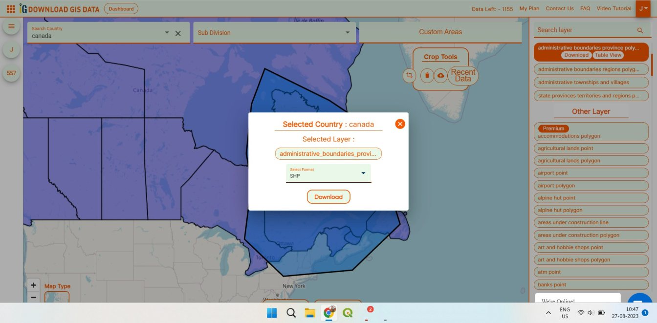 Add GIS data from IGISMap (Now MAPOG) GIS data collection