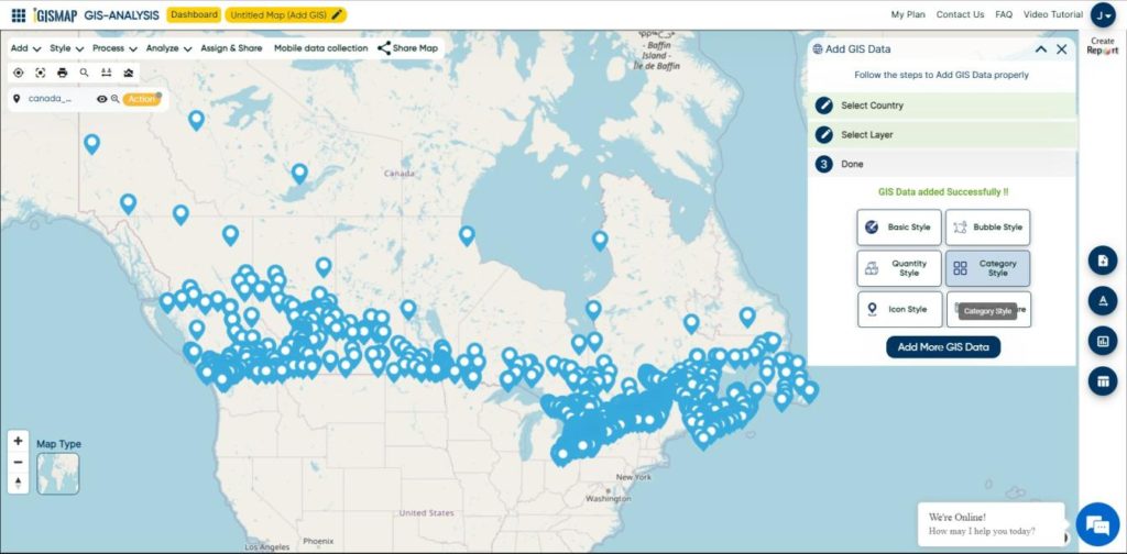 Add GIS data from IGISMap GIS data collection