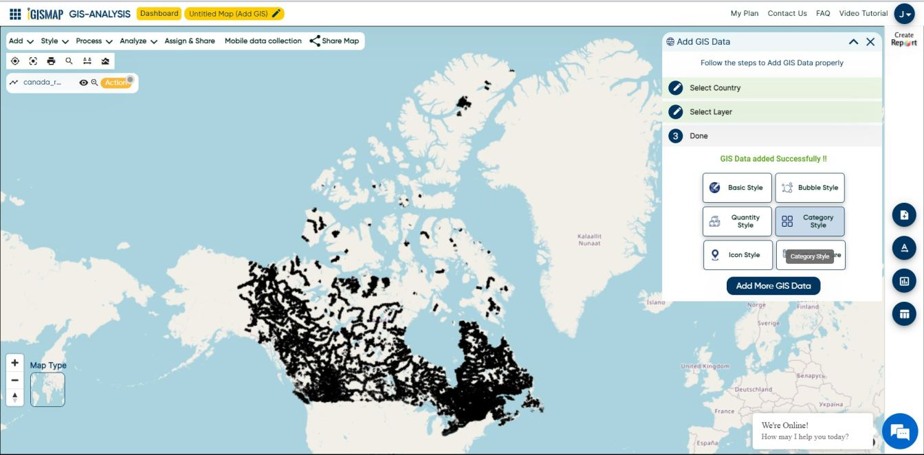 Add GIS data from IGISMap (Now MAPOG) GIS data collection