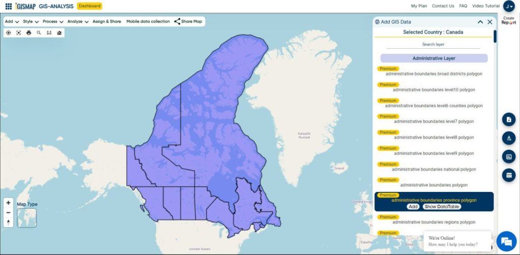 Add GIS data from IGISMap GIS data collection