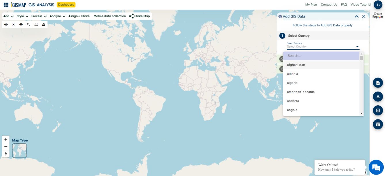 Add GIS data from IGISMap and label each feature