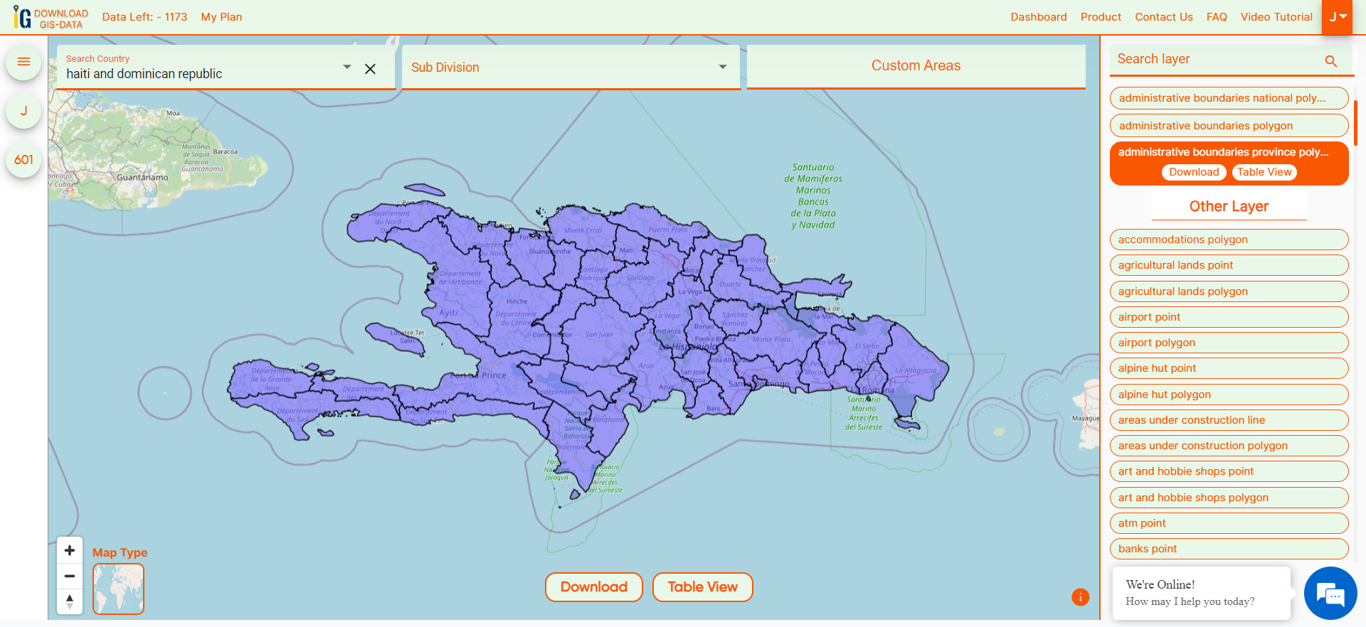 Download Haiti And Dominican Republic Administrative Boundary GIS Data ...