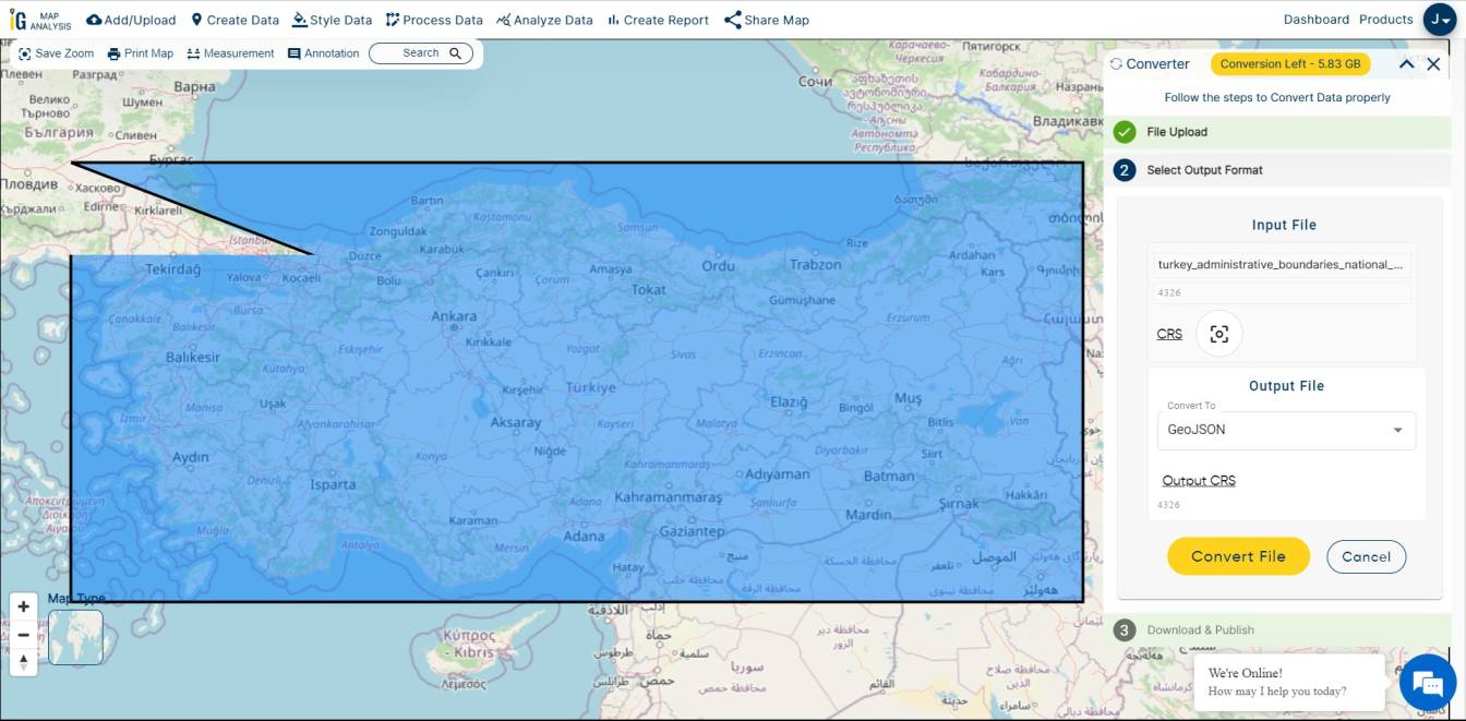 Convert KML to GeoJSON