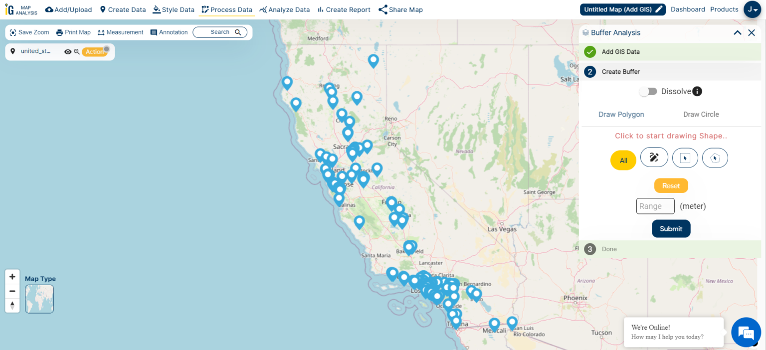 Mapping Healthcare Efficiency: GIS Buffer Analysis of Hospital Locations