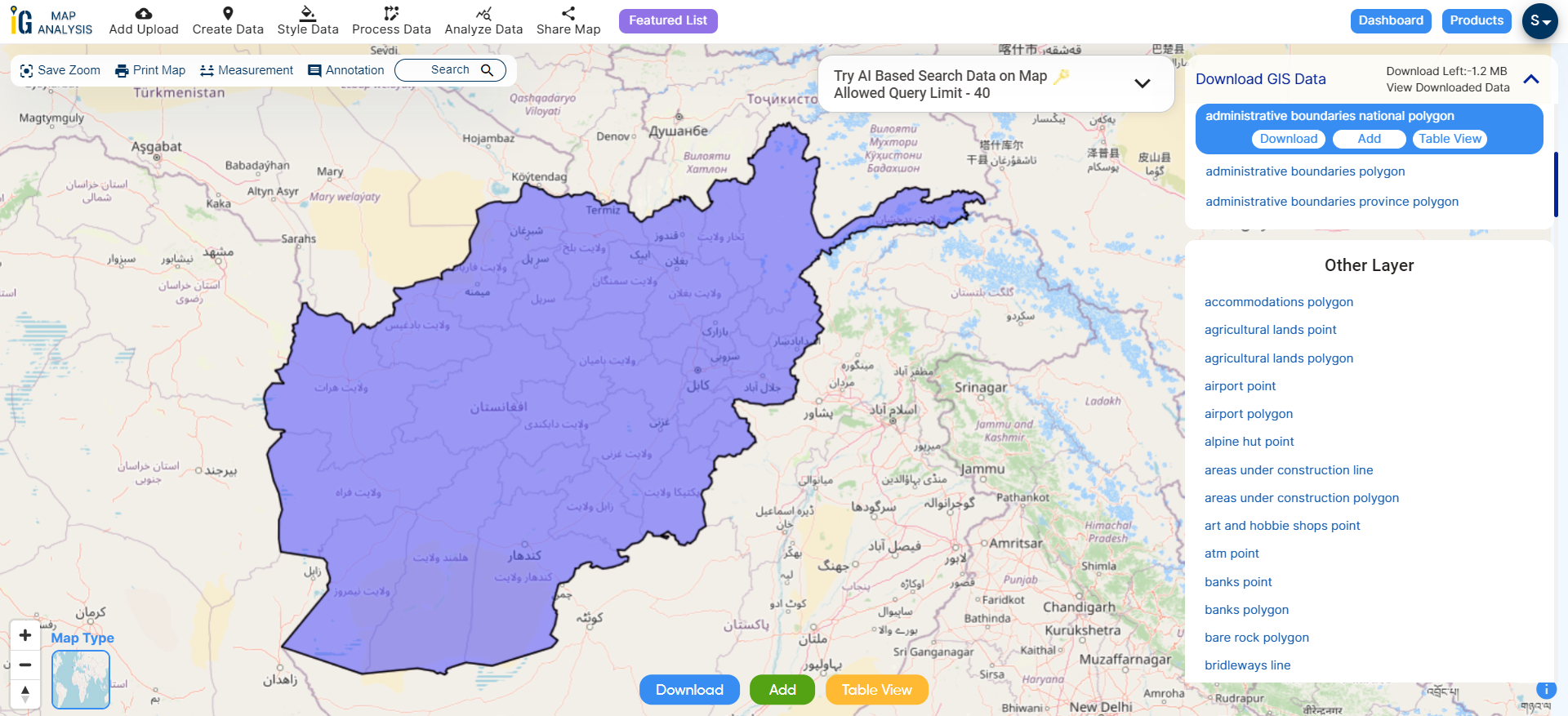 Download Afghanistan Administrative Boundary GIS Data for – National, Provinces, Districts and ...