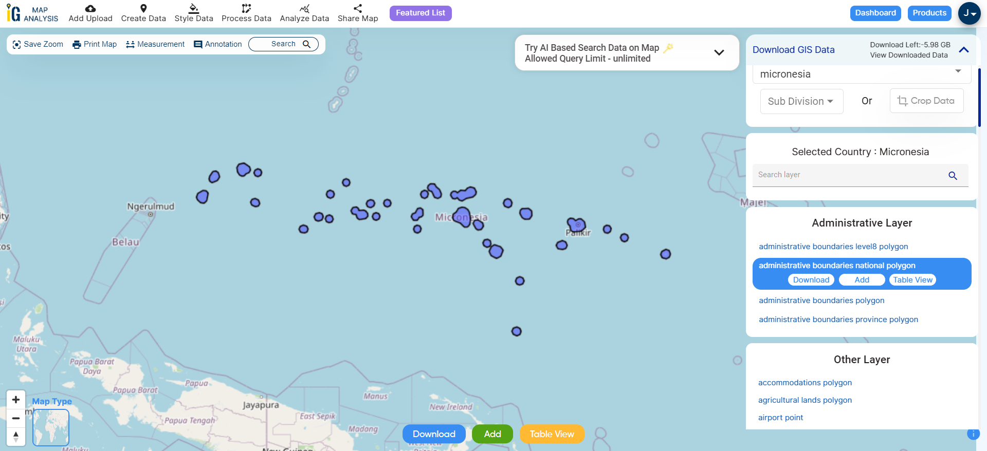 Download Micronesia Administrative Boundary GIS Data for – National ...