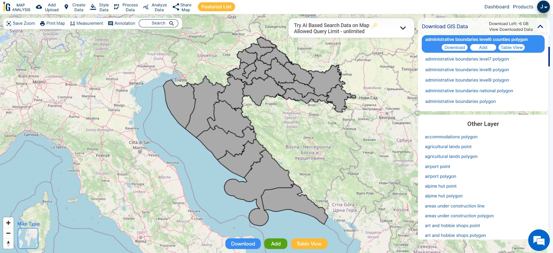 Download Croatia Administrative Boundary GIS Data - Shapefiles – County ...