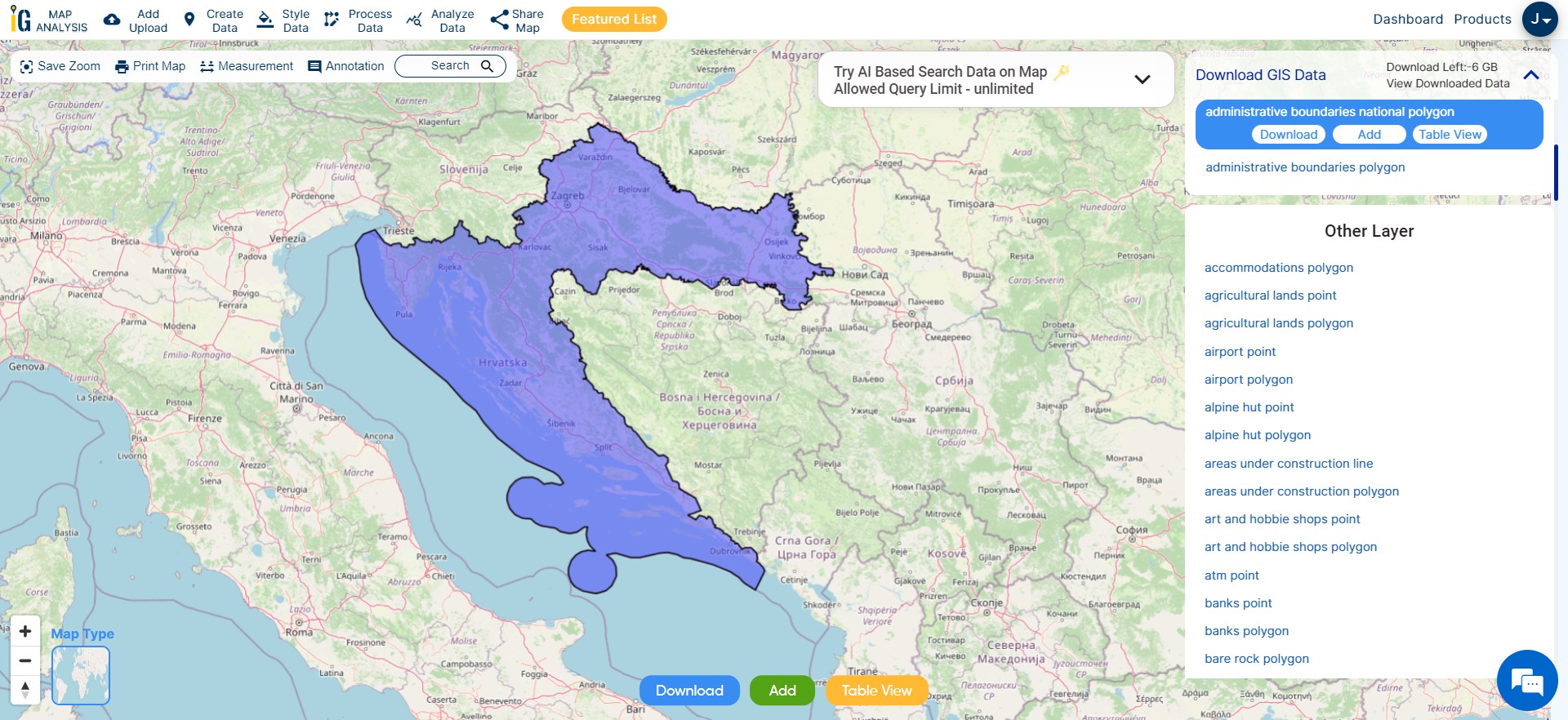 Download Croatia Administrative Boundary GIS Data - Shapefiles – County ...