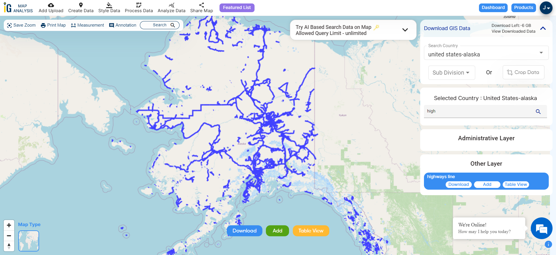 Download United States Alaska Shapefiles