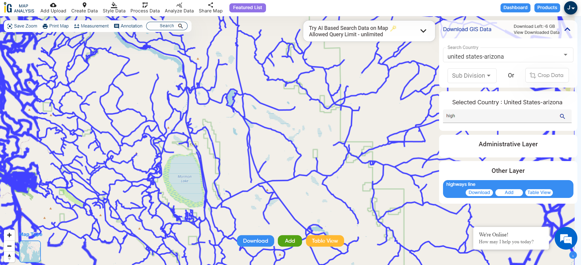 Download United States – Arizona Shapefiles- Administrative boundary ...