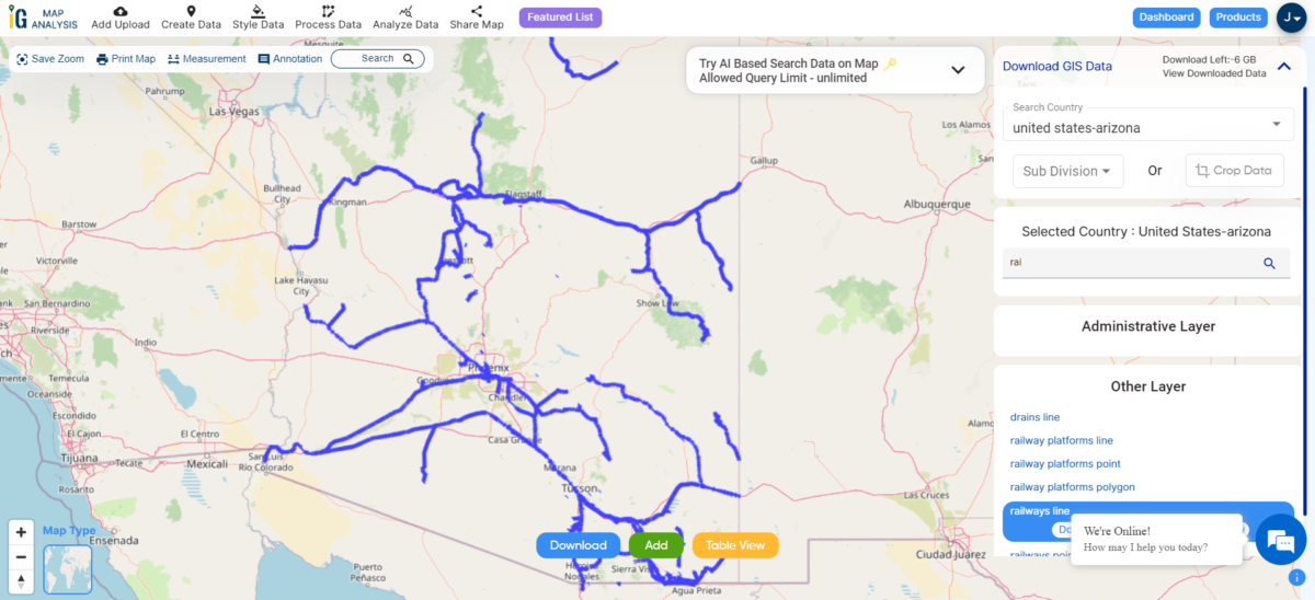 Download United States – Arizona Shapefiles- Administrative boundary ...