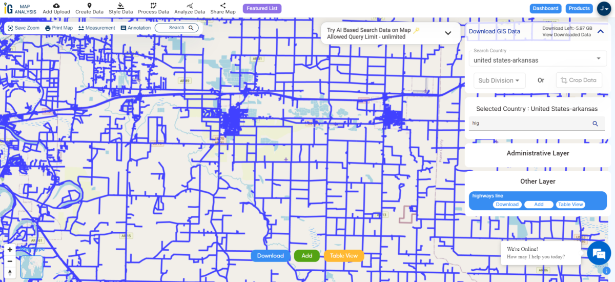 Download United States – Arkansas Shapefiles- Administrative, Kml ...