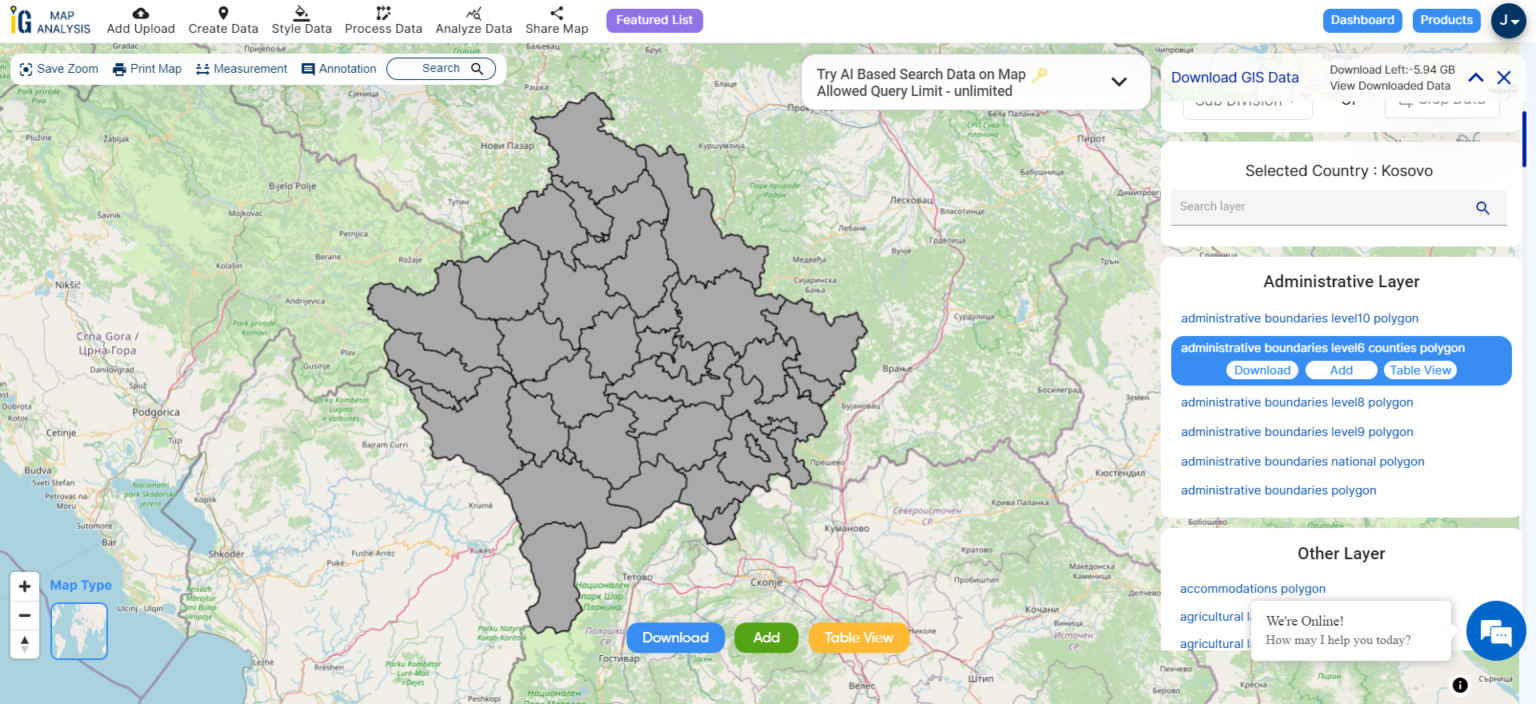 Download Kosovo Administrative Boundary GIS Data for – National ...
