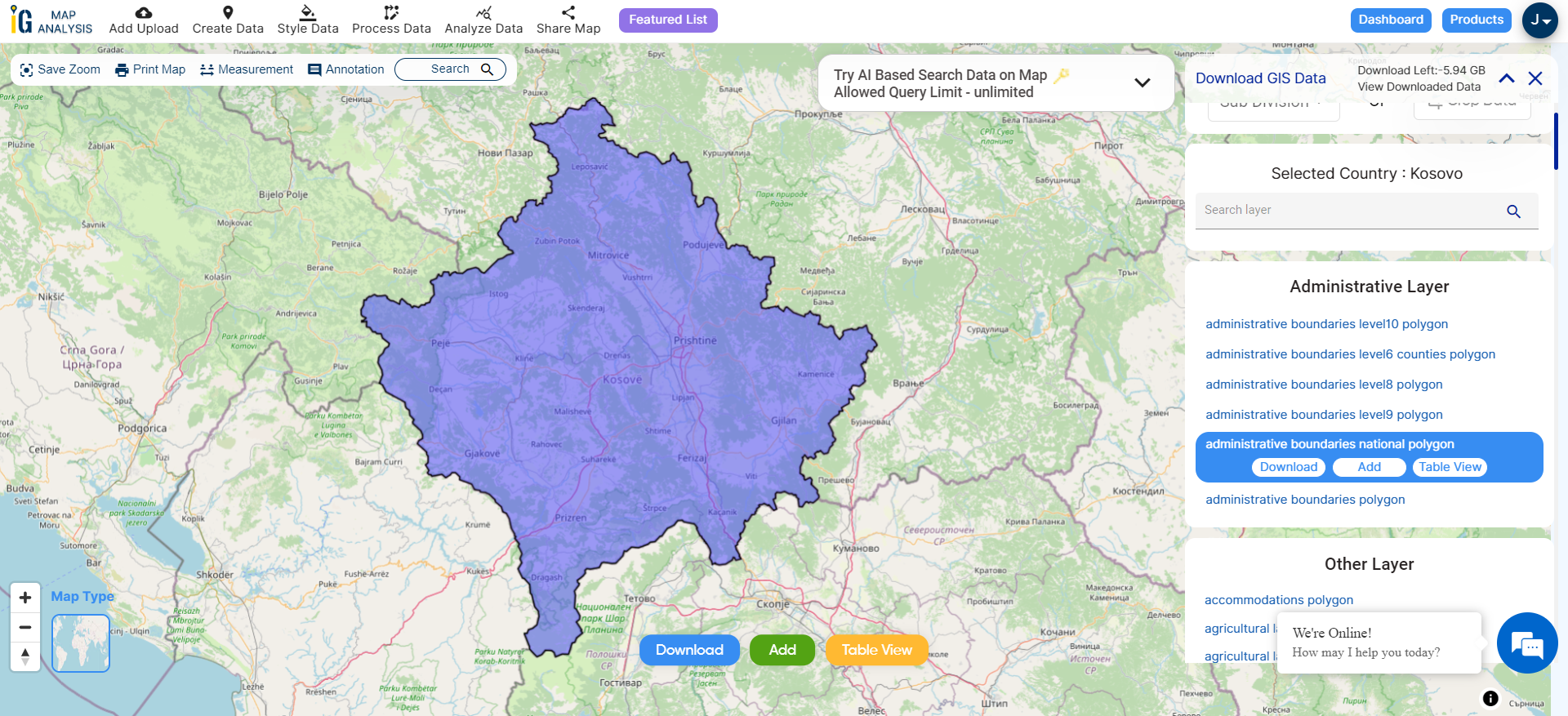 Download Kosovo Administrative Boundary GIS Data for – National ...