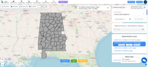 Download United States - Alabama Shapefiles – Administrative Boundaries ...
