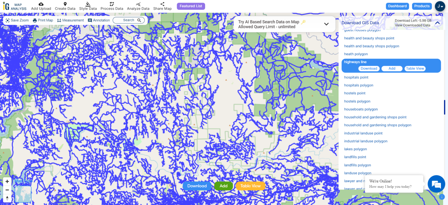 California GIS data - shapefile, administrative boundary, county, rail ...