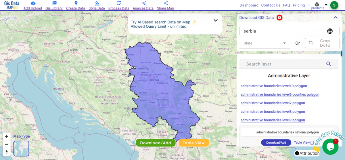 Download Serbia Administrative Boundary GIS Data for – National ...