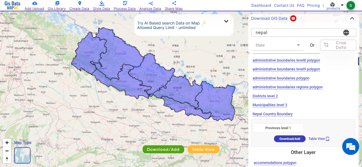 Download Nepal Administrative Boundary GIS Data for– National, Province ...