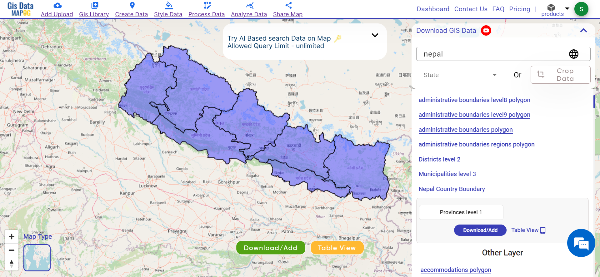 Download Nepal Administrative Boundary GIS Data for– National, Province ...