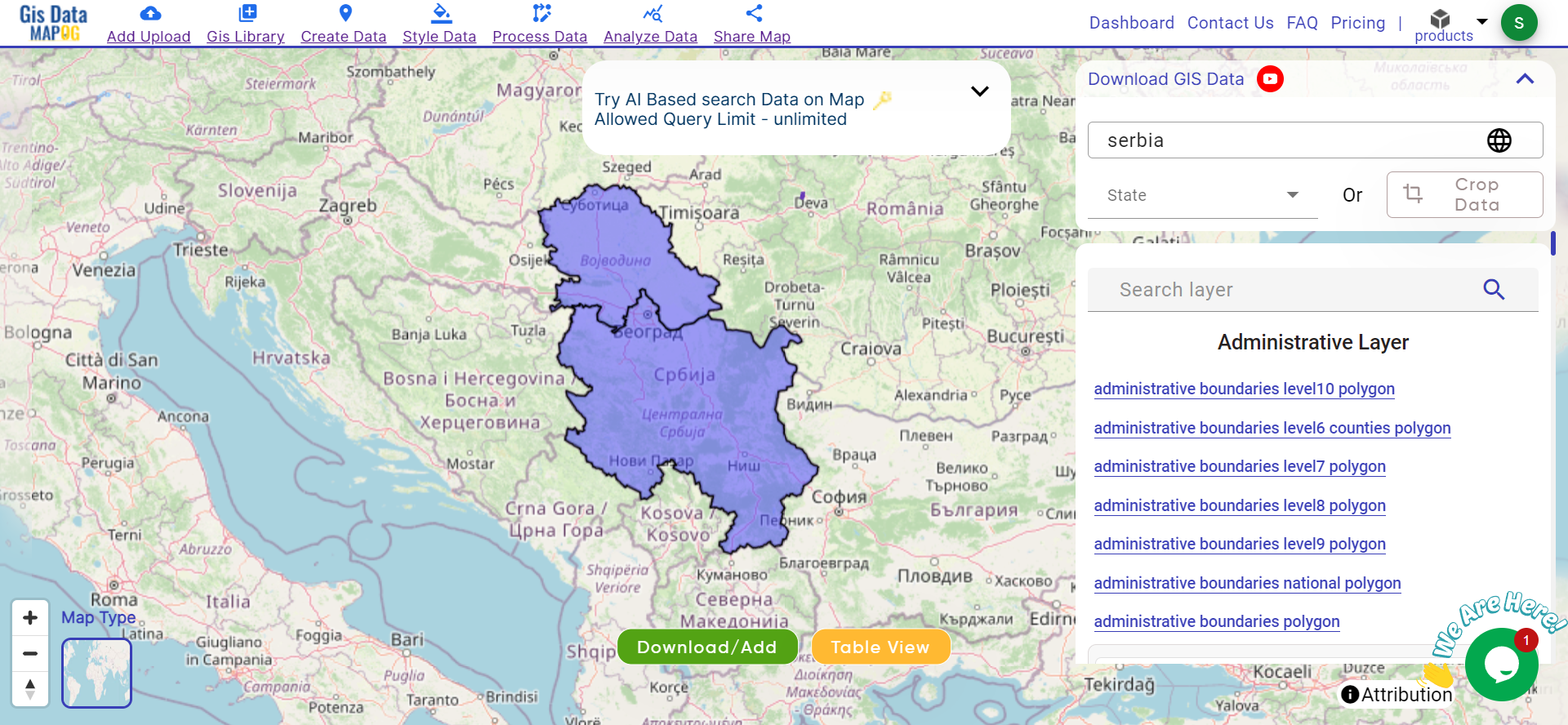 Download Serbia Administrative Boundary GIS Data for – National ...
