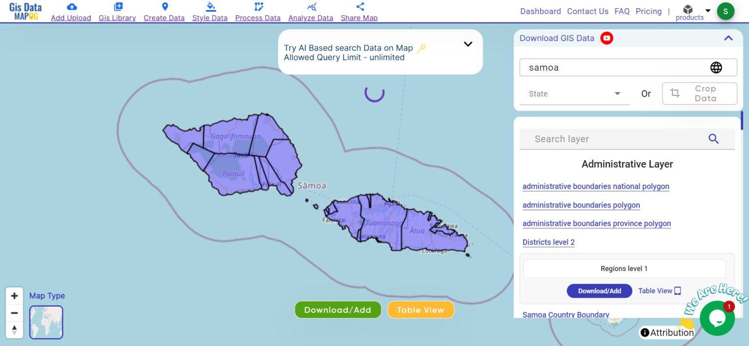 Download Samoa Administrative Boundary GIS Data for – National ...