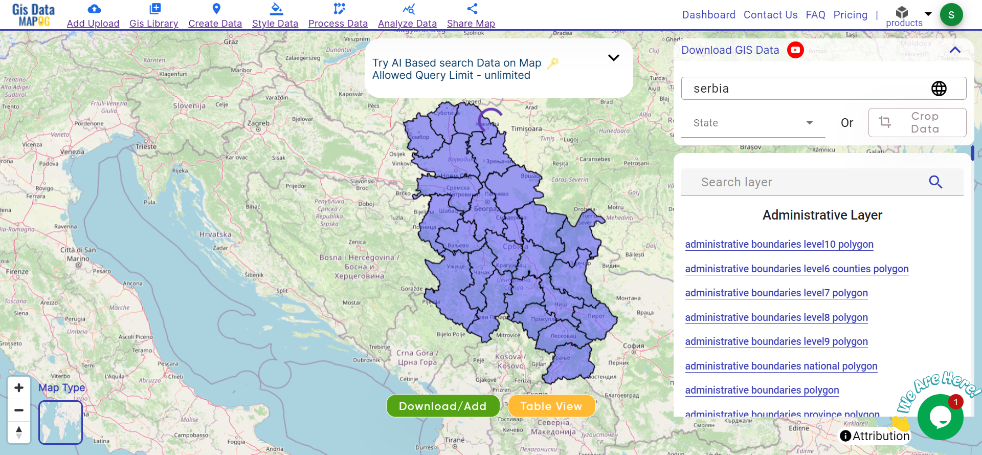 Download Serbia Administrative Boundary GIS Data for – National ...