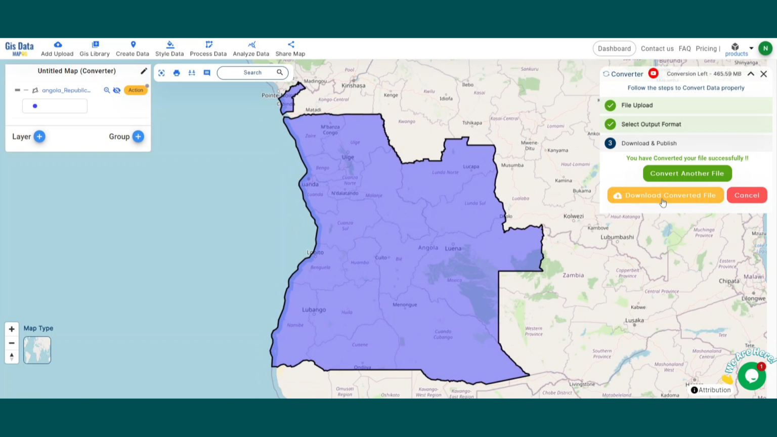 Converting GML to KMZ with MAPOG