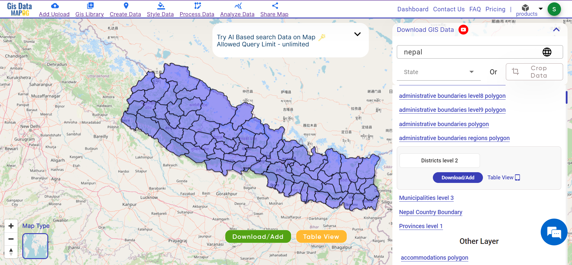 Download Nepal Administrative Boundary GIS Data for– National, Province ...