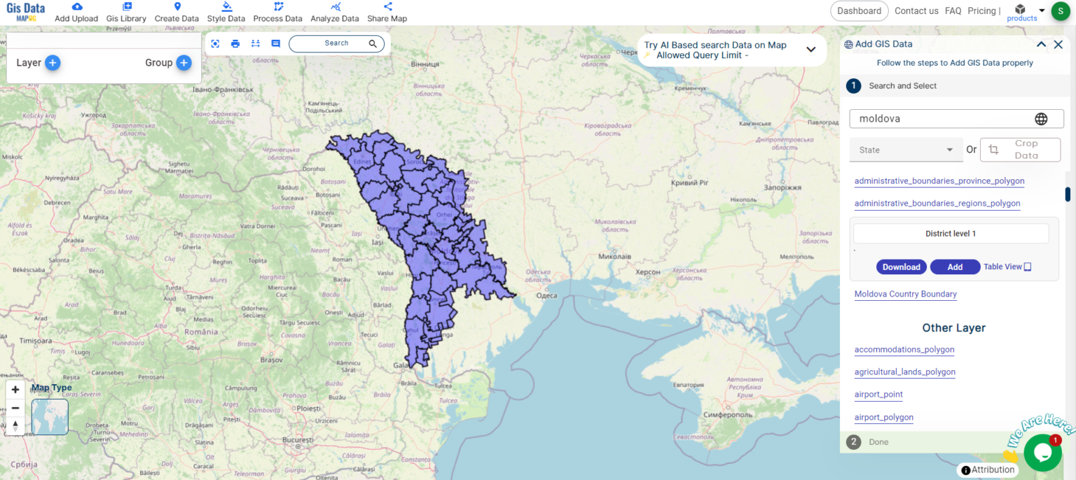 Download Moldova Administrative Boundary GIS Data for – National ...