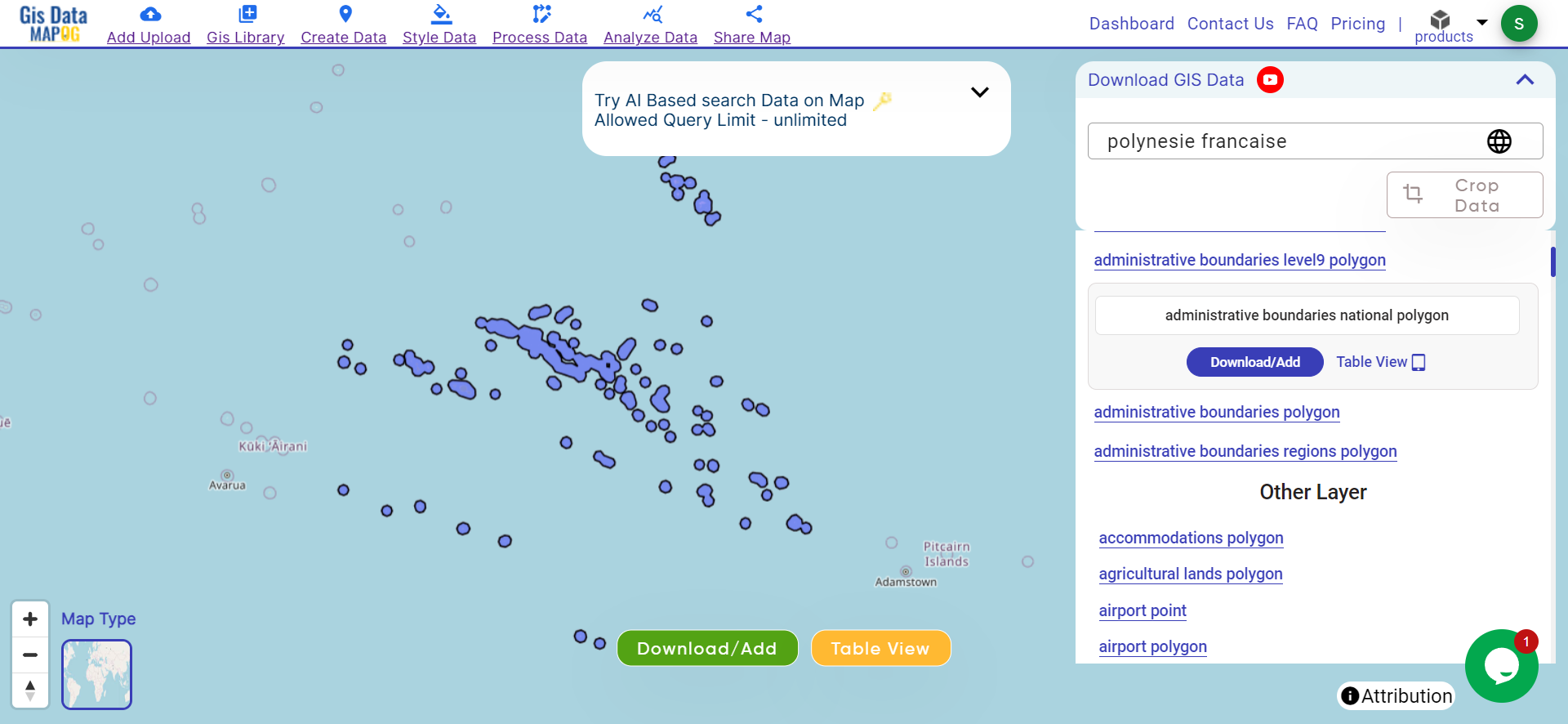 Download Polynesie Francaise Administrative Boundary GIS Data for ...