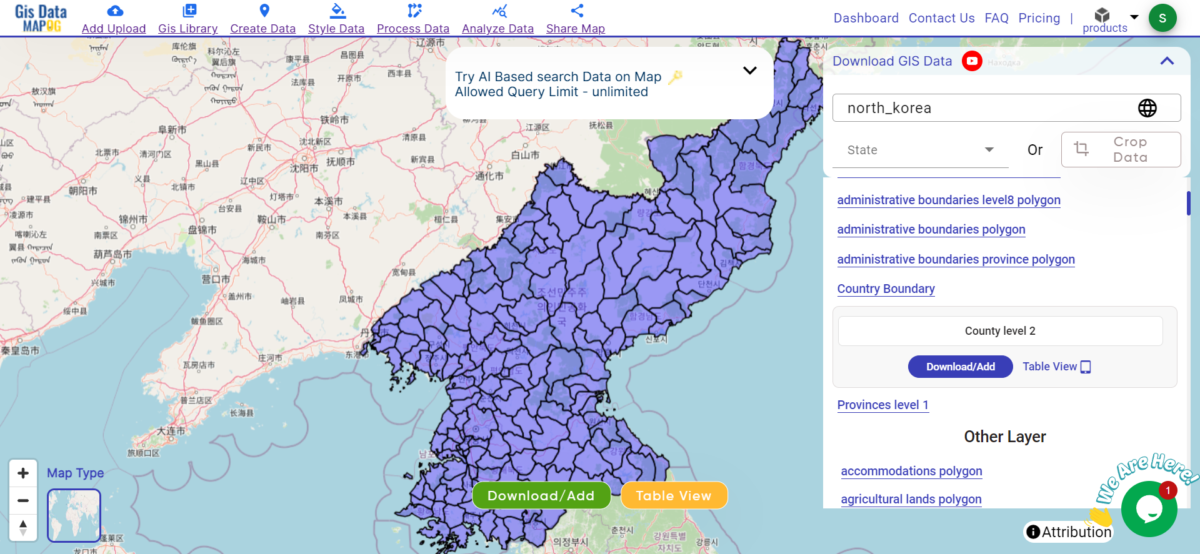 Download North Korea Administrative Boundary GIS Data for – National ...