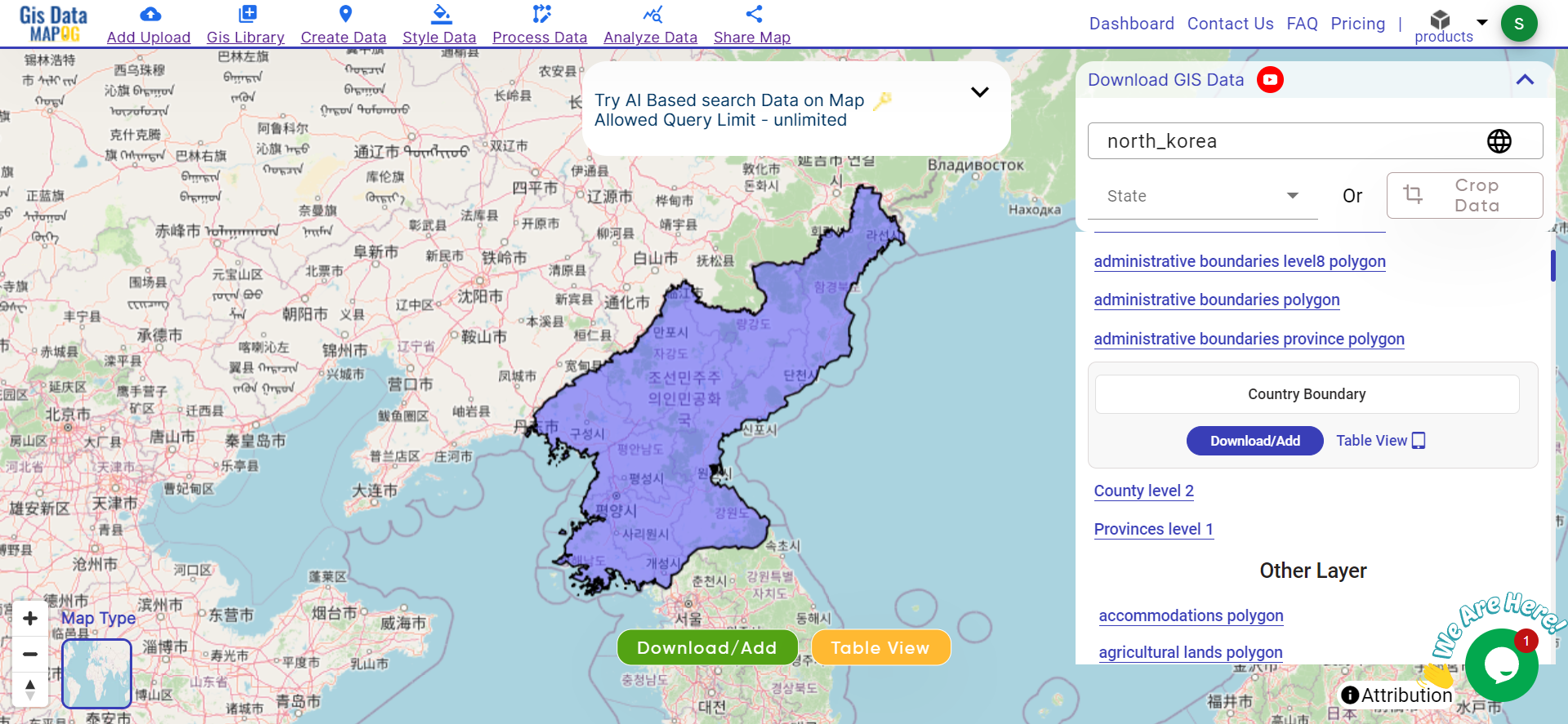 Download North Korea Administrative Boundary GIS Data for – National ...