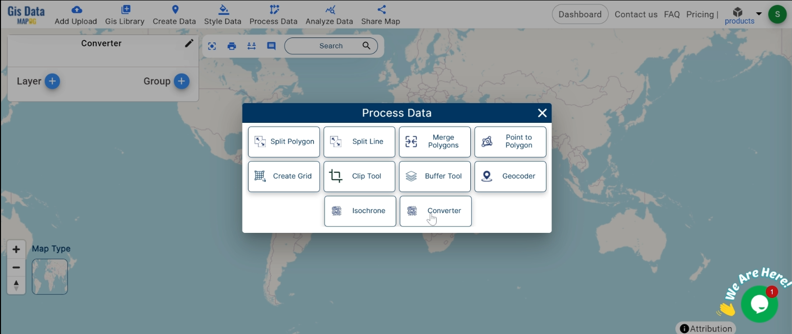 Online GIS Data Conversion KMZ to SQLITE