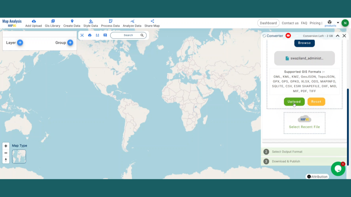 Convert GML to DXF GIS Data Online