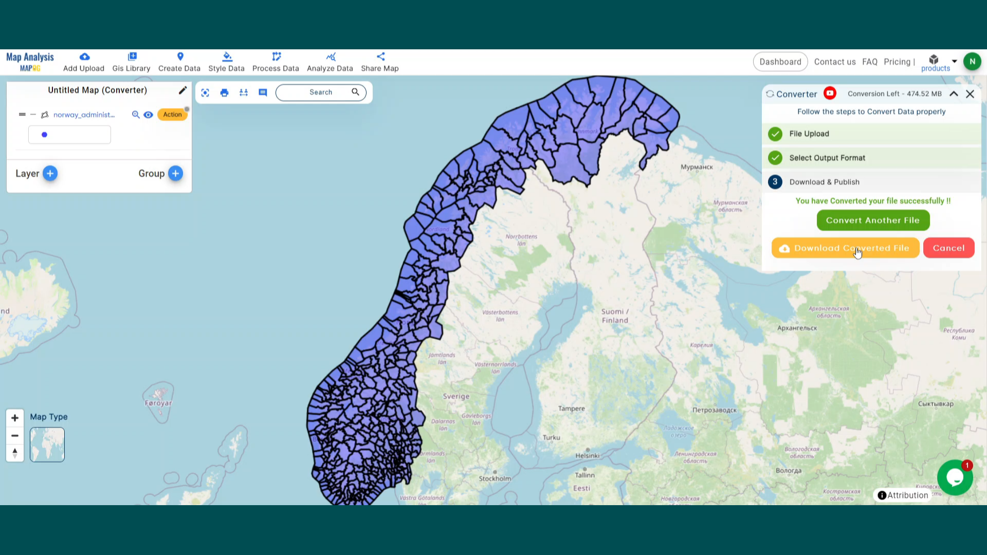 Converting GeoJSON to TopoJSON with MAPOG