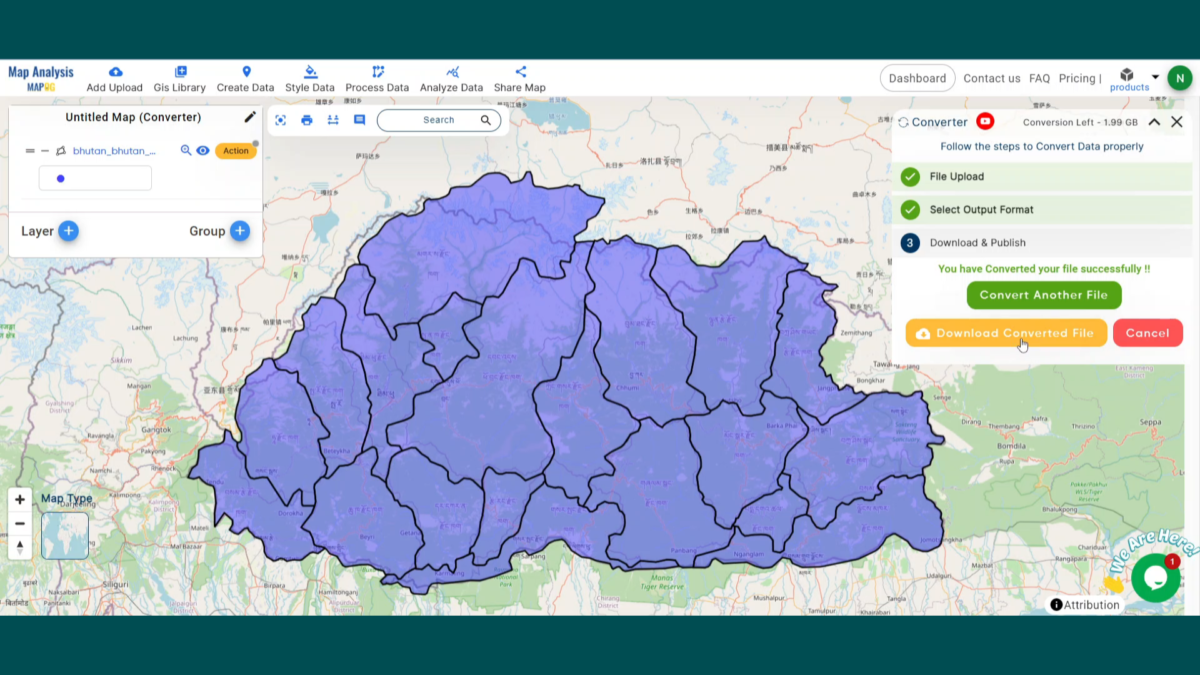 Converting GML to PDF | Online GIS Format Converter