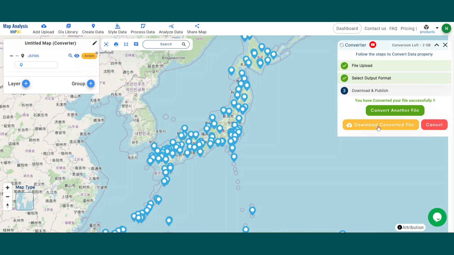Convert GML to CSV Online