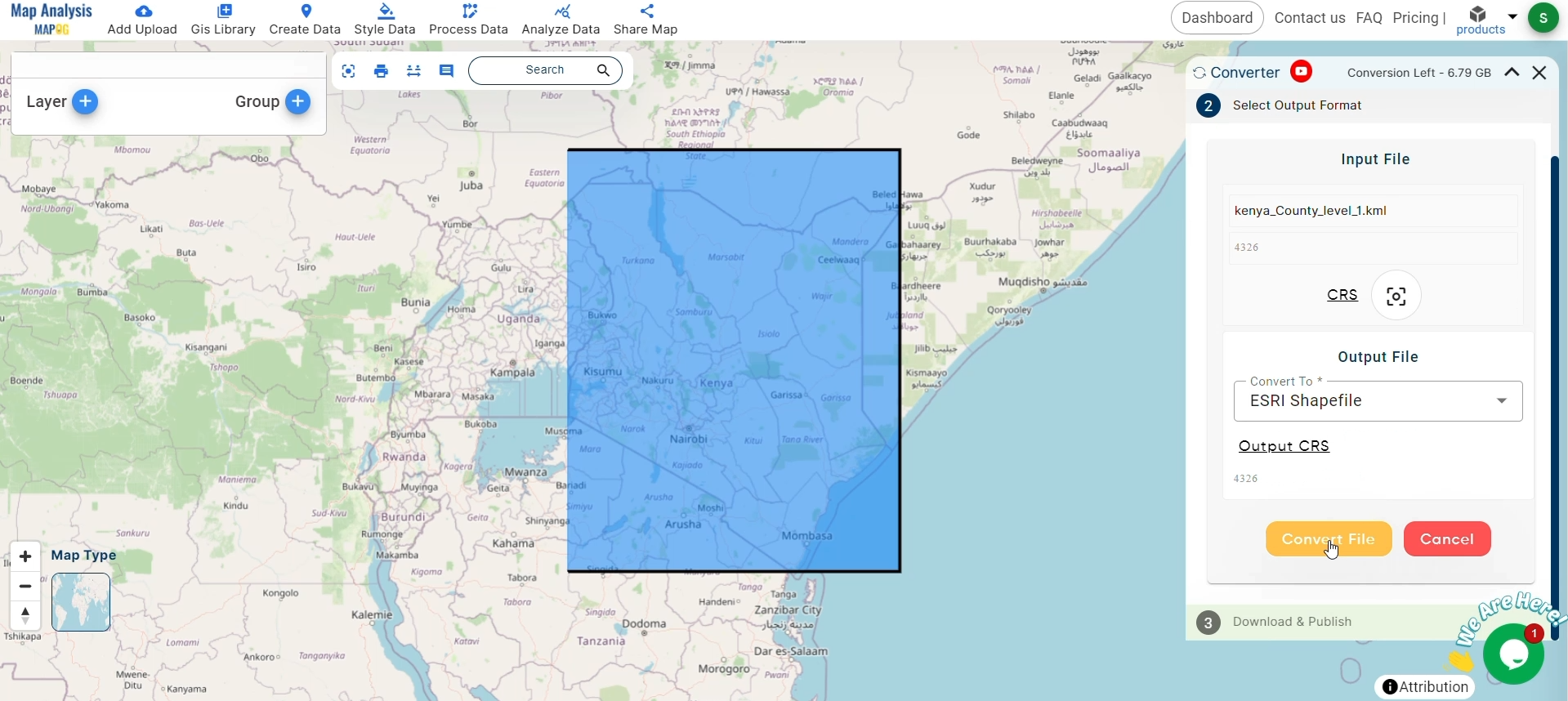 Convert GIS Data Online : KML to CSV Step by Step Guide