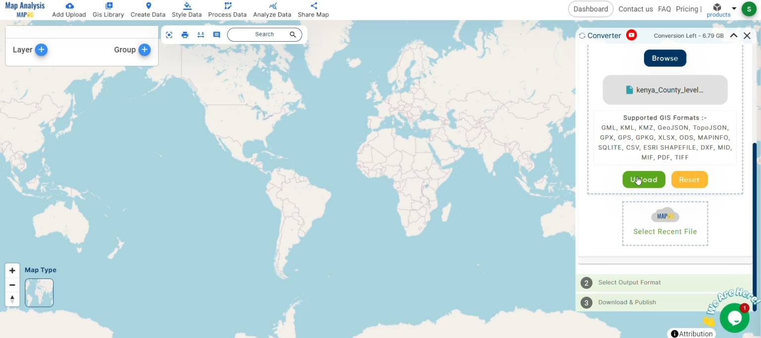 Convert GIS Data Online : KML to CSV Step by Step Guide