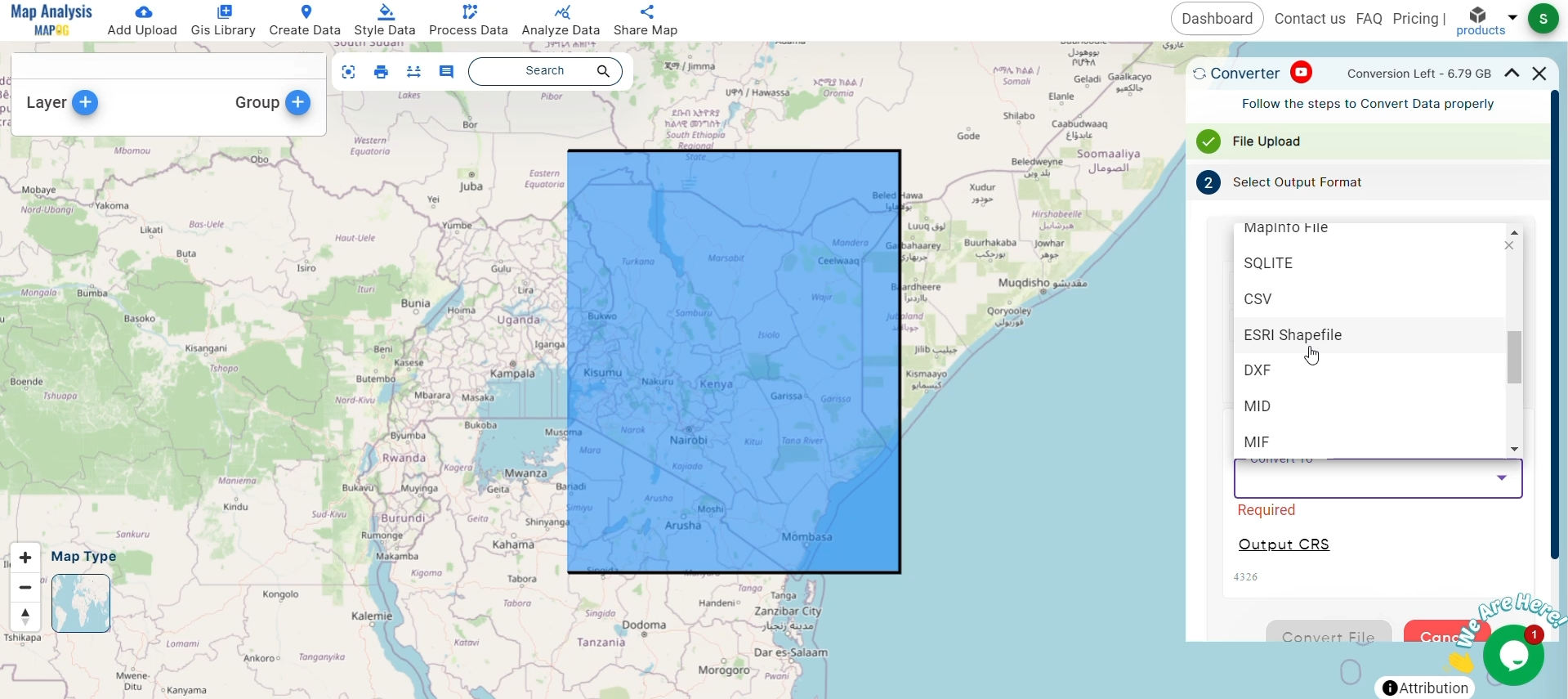 Convert GIS Data Online : KML to CSV Step by Step Guide