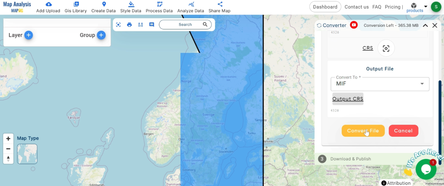 Converting KMZ to MIF Online : GIS Data Converter Converting KMZ to MIF Online : GIS Data Converter