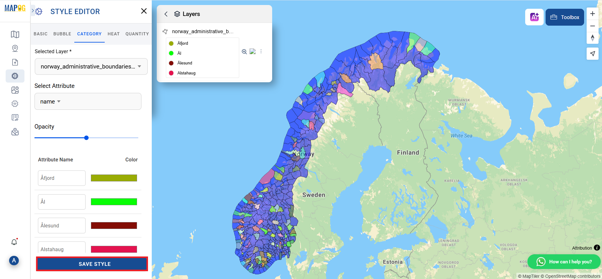 Converting GeoJSON to DXF | Online GIS data converter