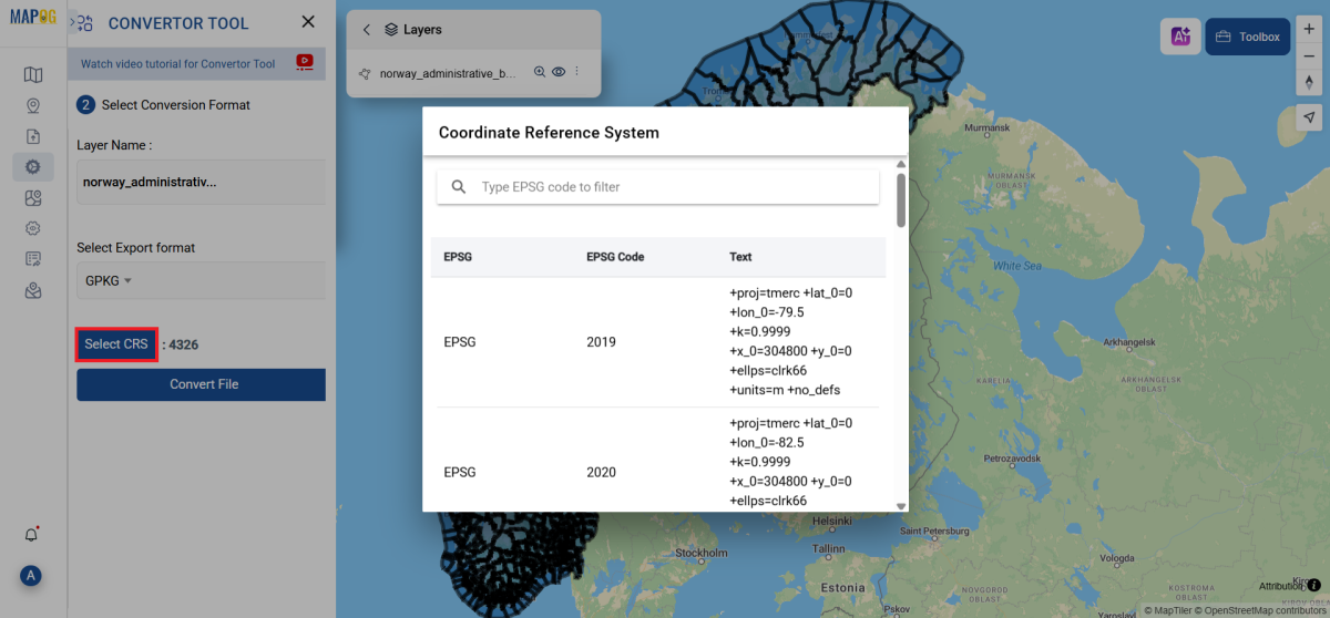Convert GeoJSON to GPKG | Online GIS data Conversion
