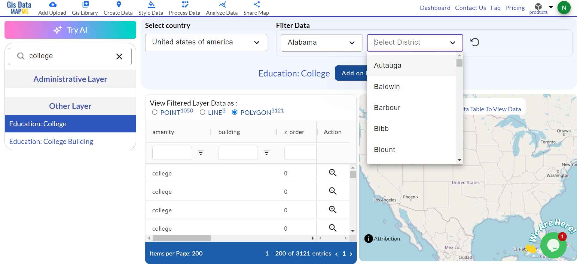 Download College in Shapefile, KML , KMZ +15 GIS format - Filter and ...